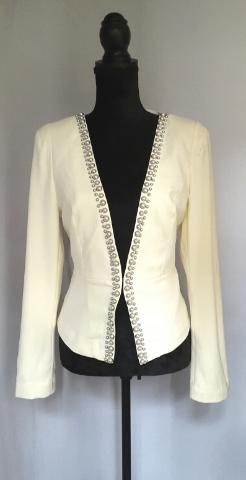 Blazer Tradicional aplique Perlas lucy paris de segunda mano - Shoppiland